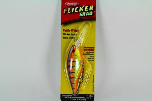 Berkley Flicker Shad Hot Perch RARE Color Ffsh7m-hp for sale online | eBay