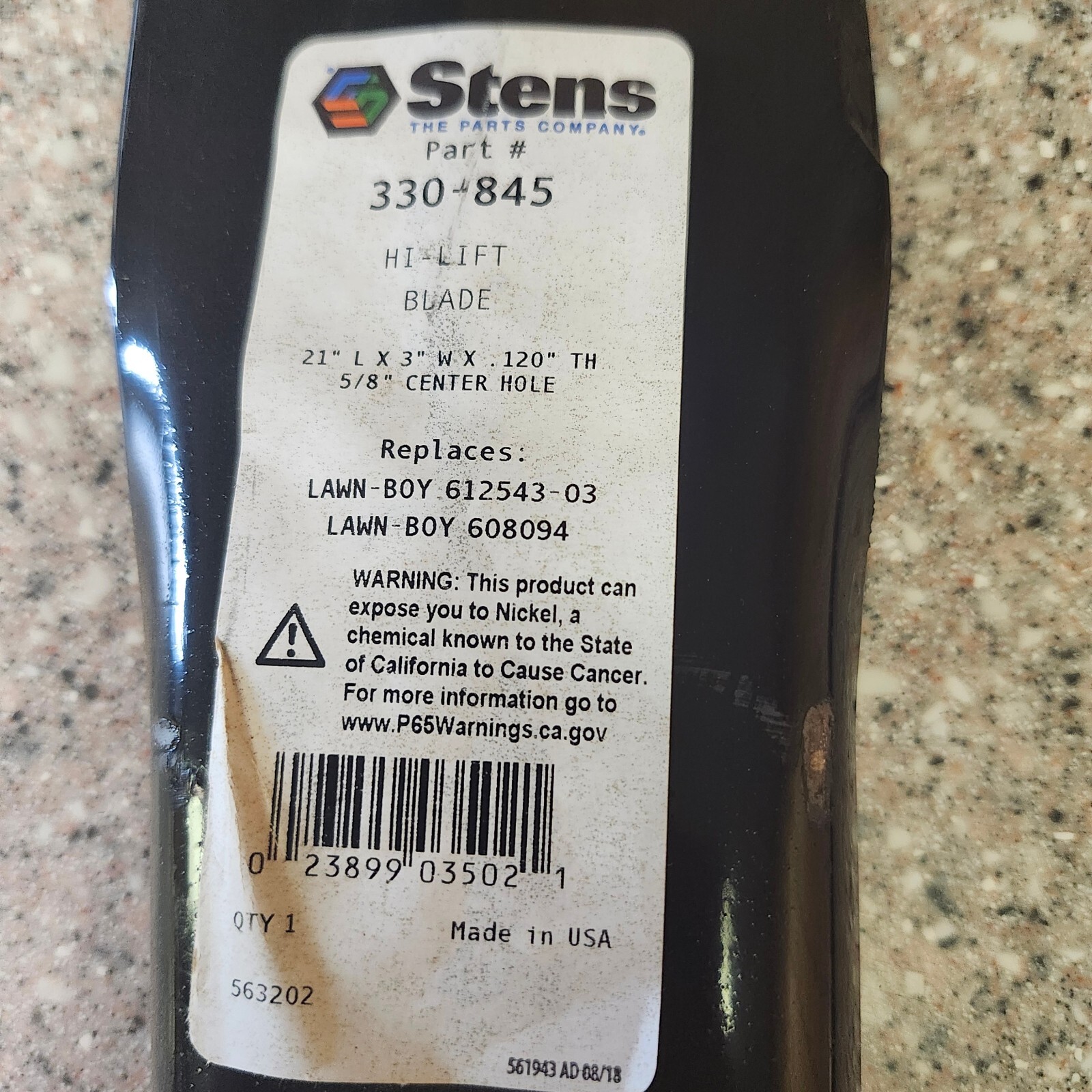 330-845 Stens Hi-Lift Blade | eBay
