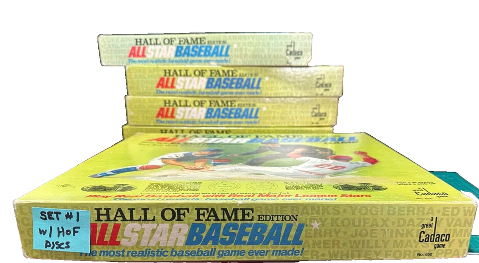 GAME SET: 1979 Cadaco All-Star Baseball Hall of Fame 274 Discs Elec ...
