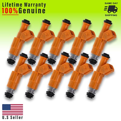 OEM Bosch Fuel Injectors Set (10) 0280155710 for Ford E-350 Econoline ...