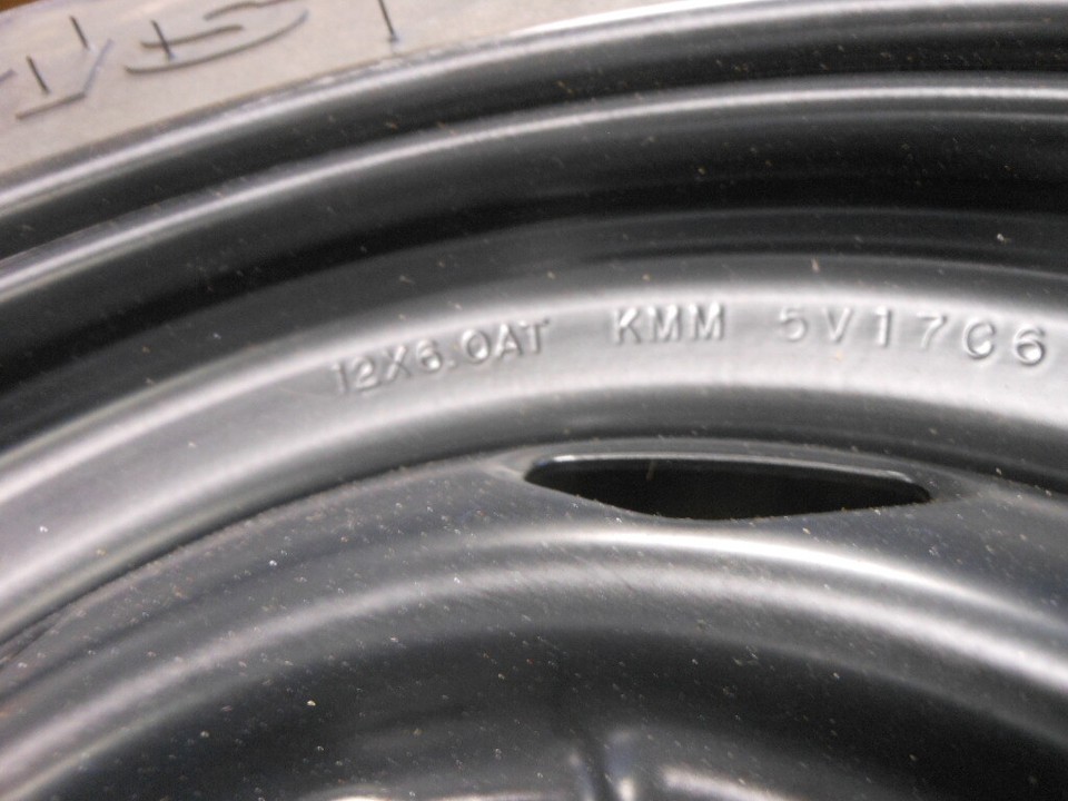 Take Off Maxxis MU25 Tubeless Tire & 12x6 Rim Wheel AT25x8-12 25 8 12 ...