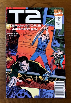 T2 Terminator 2 Judgment Day #3 Marvel Comics Copper Age Movie ...