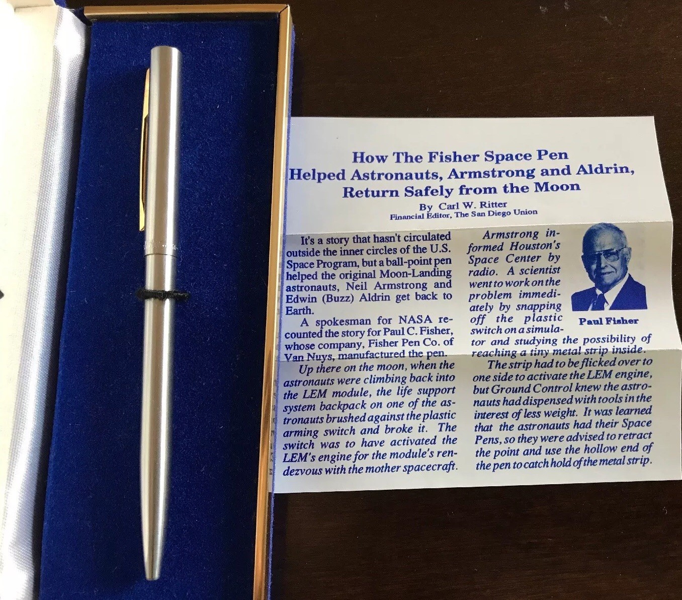 Fisher Space Pen Saturn Original Astronaut Black Ink | eBay