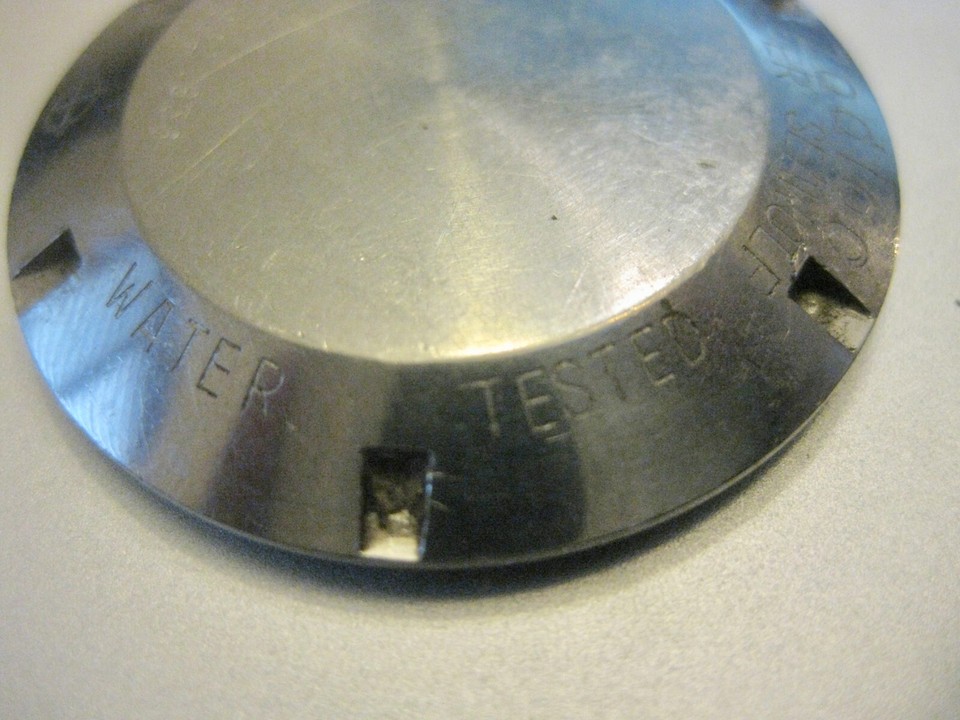 Vintage 1970s Zodiac Super Sea Wolf Black Dial 75 ATM Dive Watch back ...