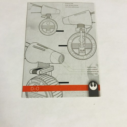 2019 Journey to SW Rise of Skywalker UK Schematics S-8 D-O | eBay