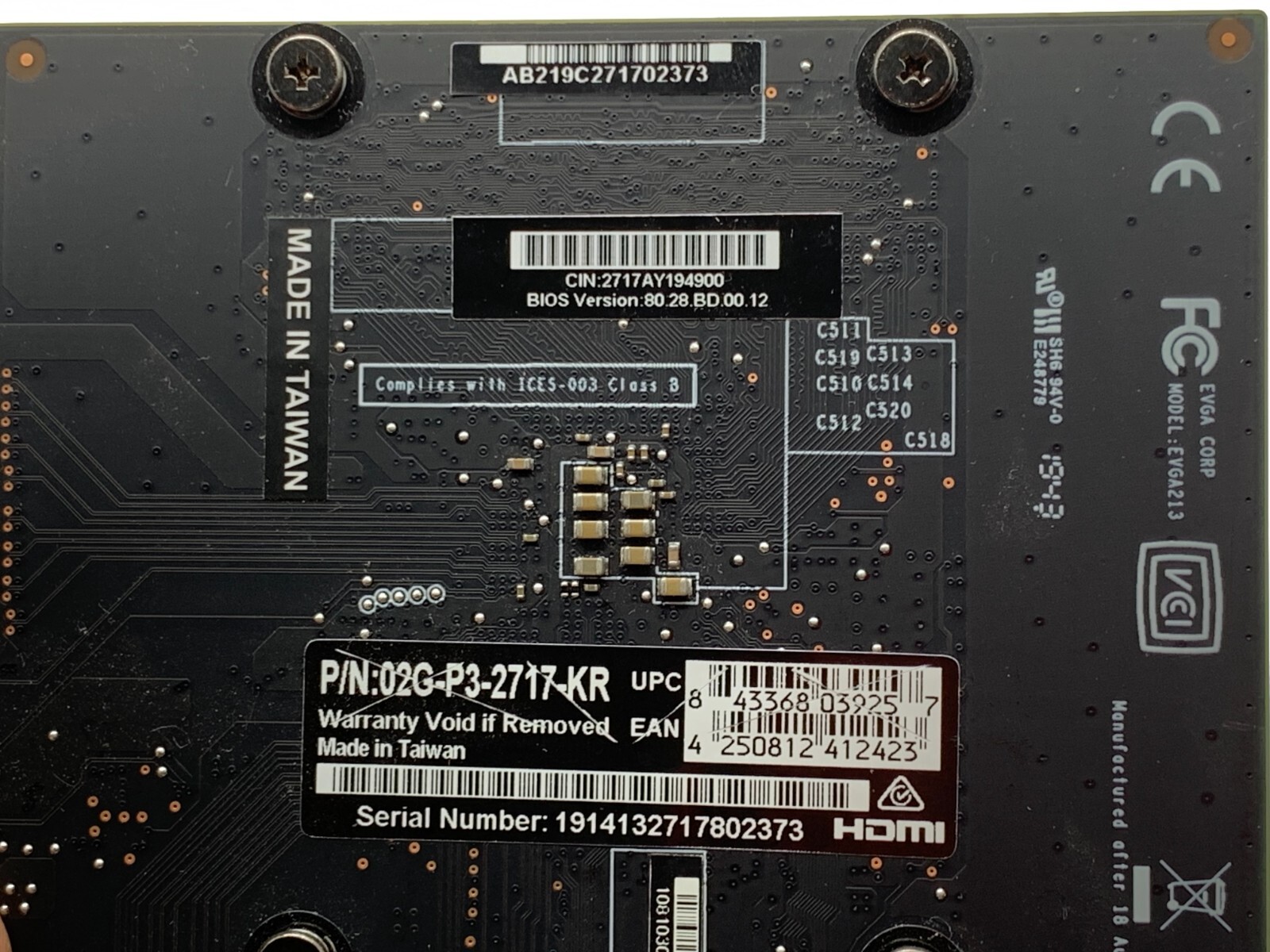 EVGA NVIDIA GeForce GT 710 2GB DDR3 PCIe x8 Video Card 02G-P3-2717-KR