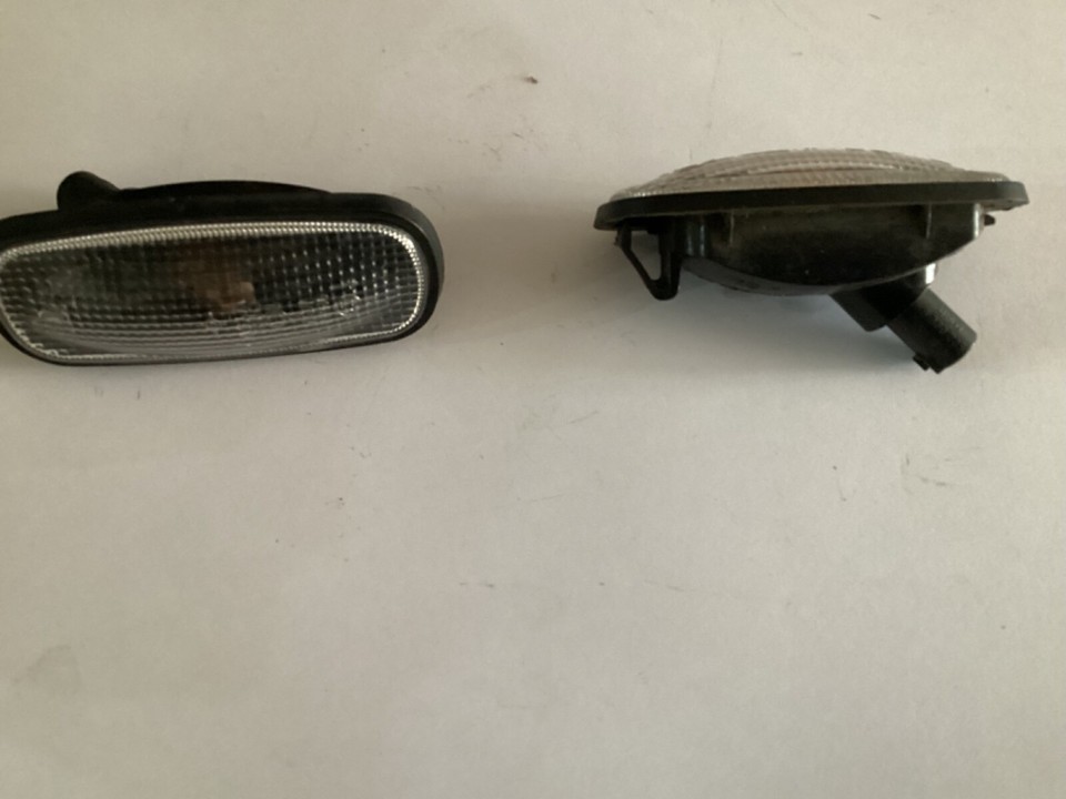 2x Clear Side Indicator LED Repeater Light For Defender Discovery 2 ...