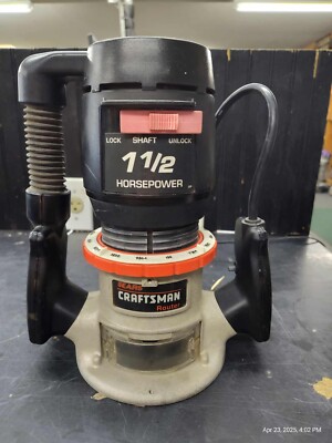 Sears Craftsman Router 1 -1/2 HP- Model 315.174321 Made in USA 25,000 ...