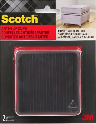 Scotch Caster Cups: 3 in. x 3 in. (Brown) / 2 units 1 Pack | eBay