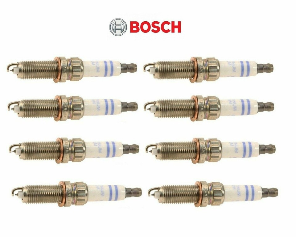 8 Bosch Double Iridium Spark Plugs OEM GERMANY ZR6SII3320 Benz ...