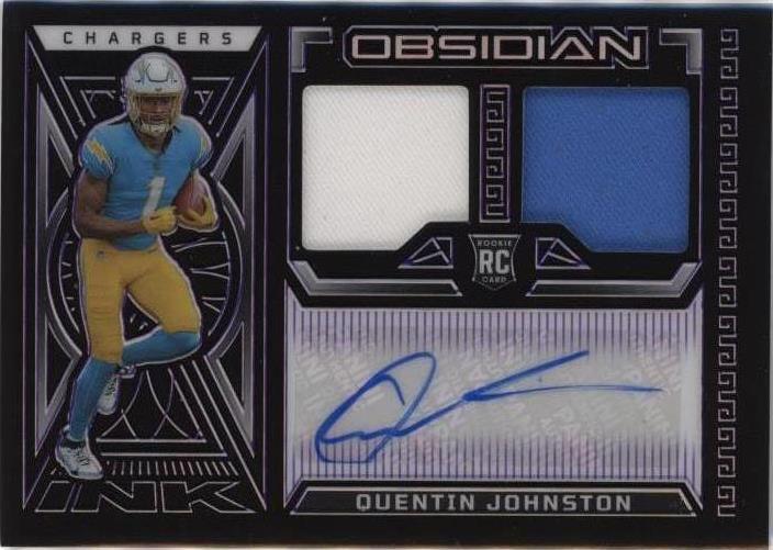 2023 Panini Obsidian - Rookie Jersey Ink Quentin Johnston #RJI-QJO ...