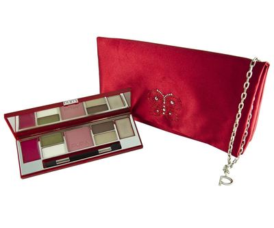 PUPA MAKEUP KIT CHARMING PUPA BAG ROSSA BORSA DA SERA CON PALETTE ...