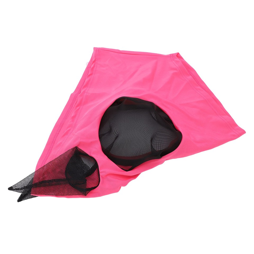 Horse Fly Mask Pink Soft Knit & Fine Mesh Breathable Face Mask for ...