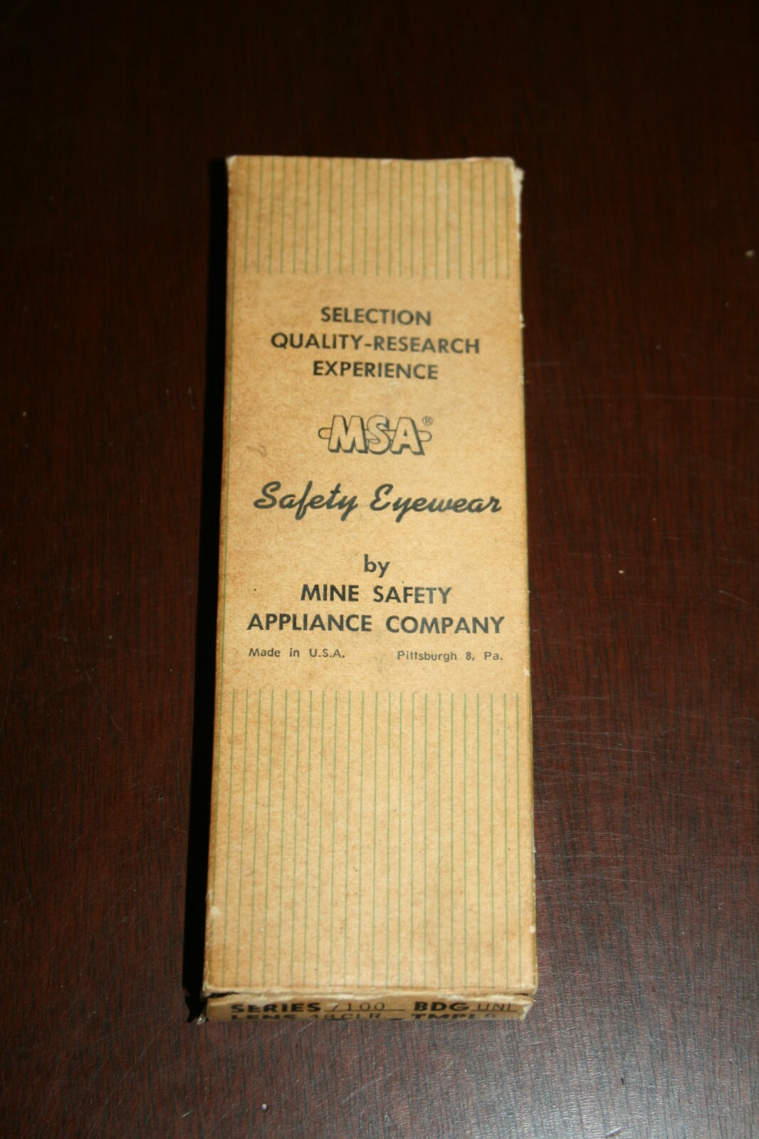 Vintage Safety Eyewear By Mine Safety Appliance Company (MSA) Series ...