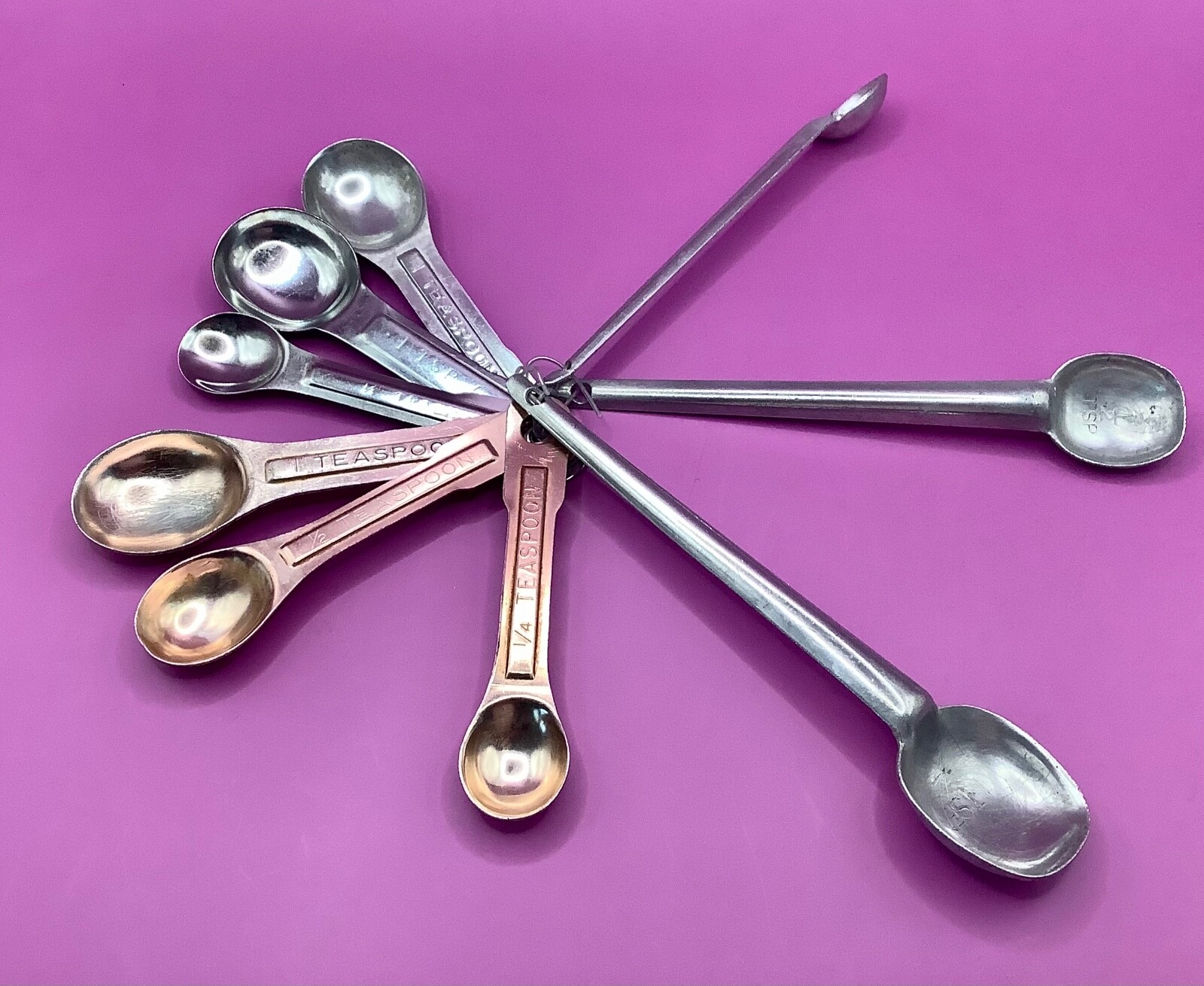 VTG Mixed Lot 9 Measuring Spoons 7 Aluminum Japan Foley & Unbranded MCM ...