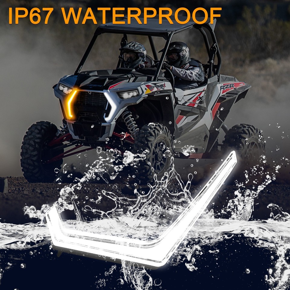UTV Front LED Fang Accent Light Kit For 2019-2023 Polaris RZR XP XP4 ...