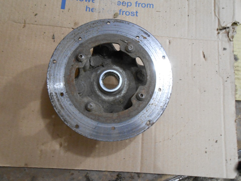 Arctic Cat 550 atv H1 2013 13 front hub wheel lug nuts brake disc rotor ...