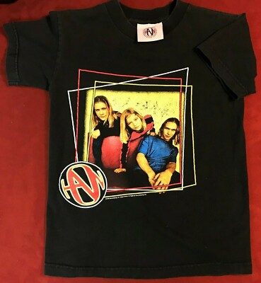 Vintage Official Hanson 1996 Black T-Shirt youth size S –READ-- | eBay