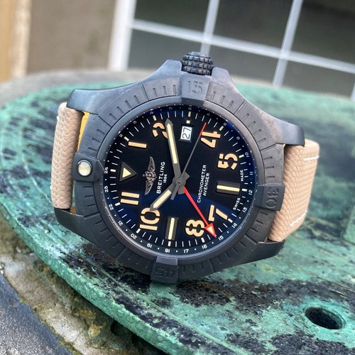 Breitling Avenger Night Mission Automatic GMT Chronometer Titanium ...