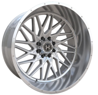 26x14 Brushed & Milled Hardcore HC22 OffRoad 6x139.7 6x5.5 Rims Wheels ...