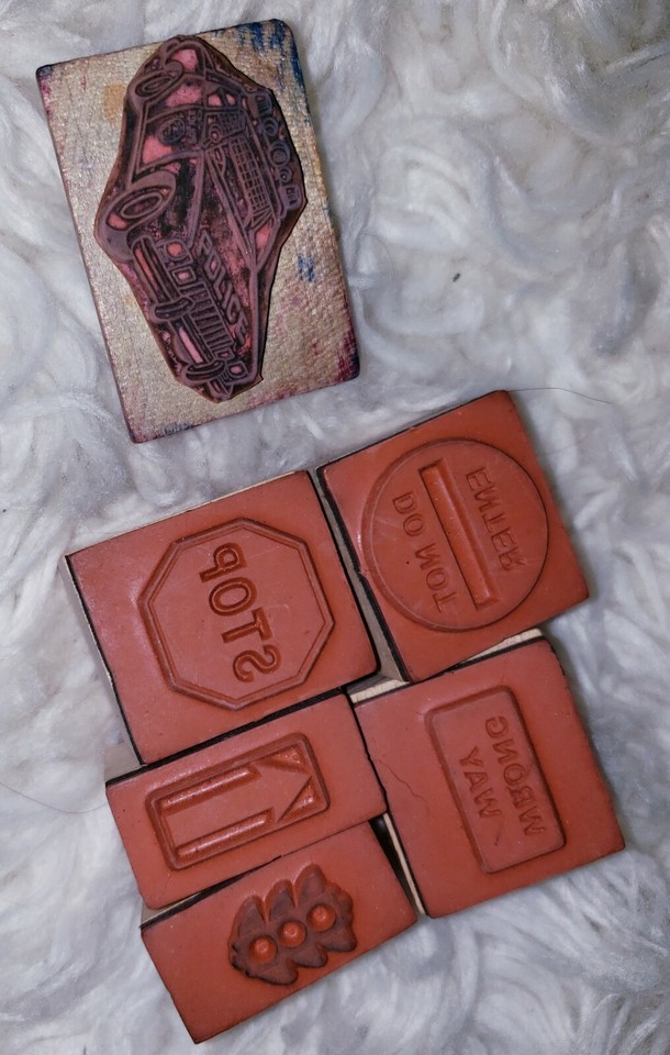 Stamps Stamper Stamping Traffic Signs cop car | eBay