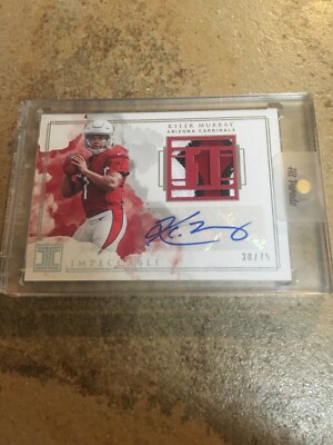 Kyler Murray 2019 Panini Impeccable Rookie Numbers Patch Auto #RN14 /75 ...