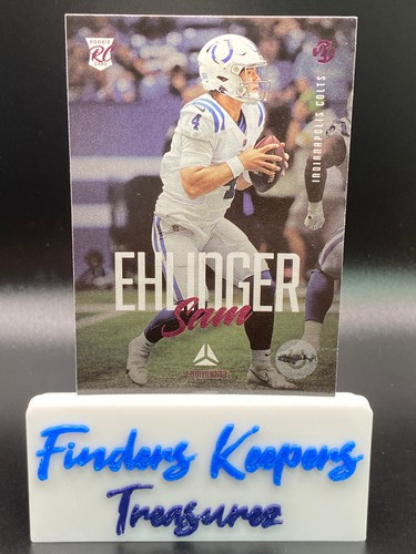 2021 SAM EHLINGER PINK CHRONICLES LUMINANCE FOOTBALL RC #221 COLTS KA ...