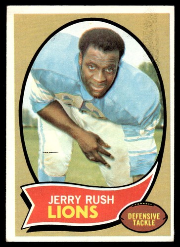 1970 Topps Jerry Rush RC Detroit Lions #32 | eBay