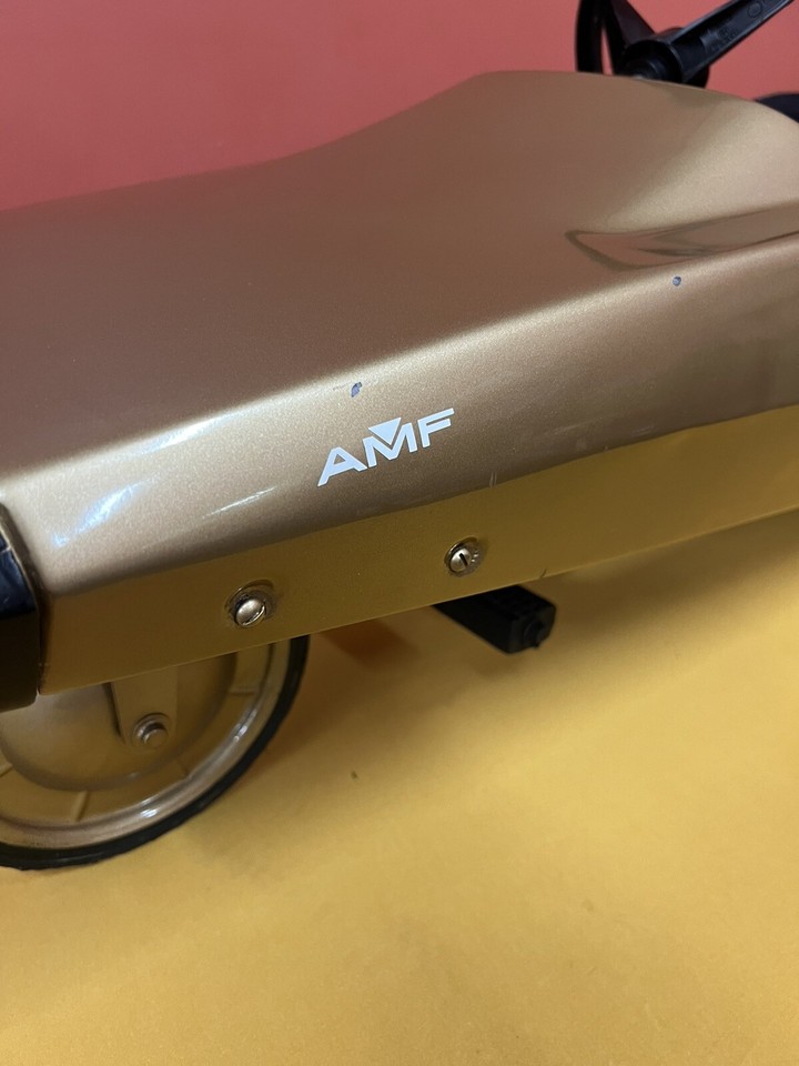 HTF Vintage AMF Probe Jr 3 Wheel Pedal Car CUSTOM GOLD | eBay
