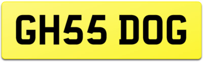 GH PRIVATE CAR NUMBER PLATE GH55 DOG NO HIDDEN FEES - GHS GREYHOUND ...