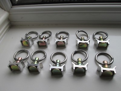 Set of 10 x Cargo Tie Eye Rings for Unwin, Koller, NMI track van ...