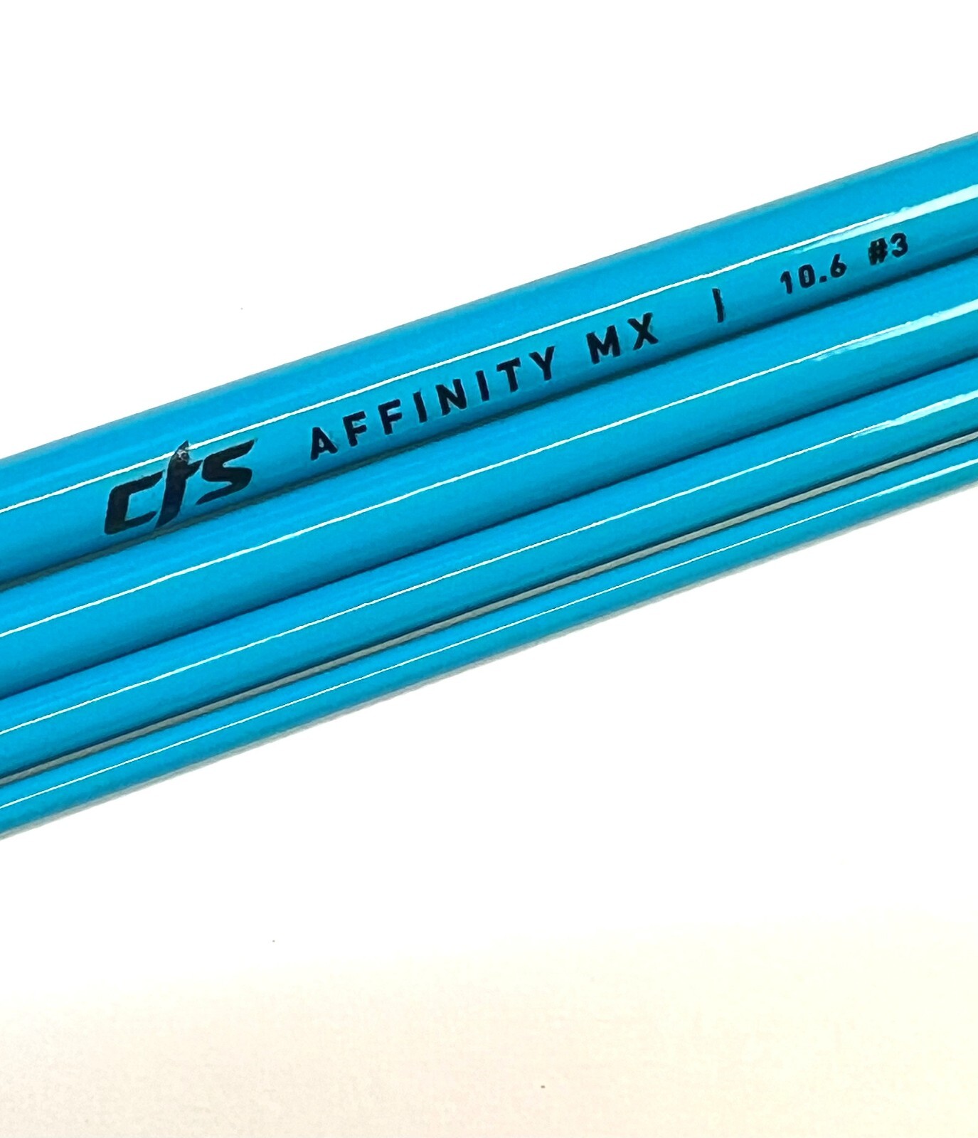 CTS 10'6" 3 Weight Affinity 'MX' Medium Fast Fly Rod Blank Teal | eBay