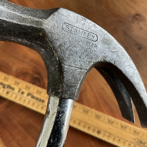 Stanley Steelmaster 13oz Hammer Rubber Grip Curve Claw Smooth Face | eBay
