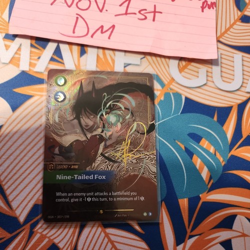 Ahri Nine-tailed Fox (Signature Alternate Art) | eBay