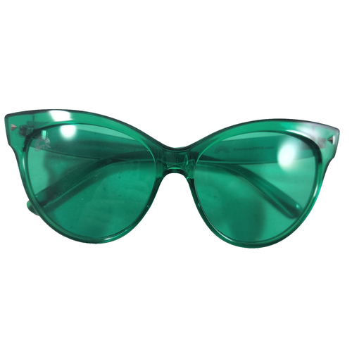 Rainbow OPTX Sunglasses Green Translucent Mood Enchancing Sunglasses | eBay