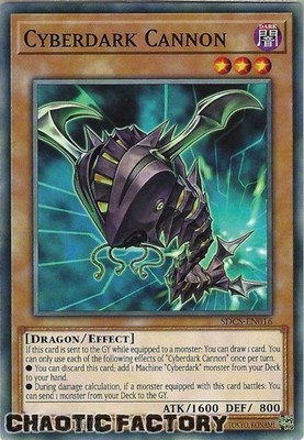 YUGIOH SDCS-EN016 Cyberdark Cannon Common 1st Edition NM | eBay Australia