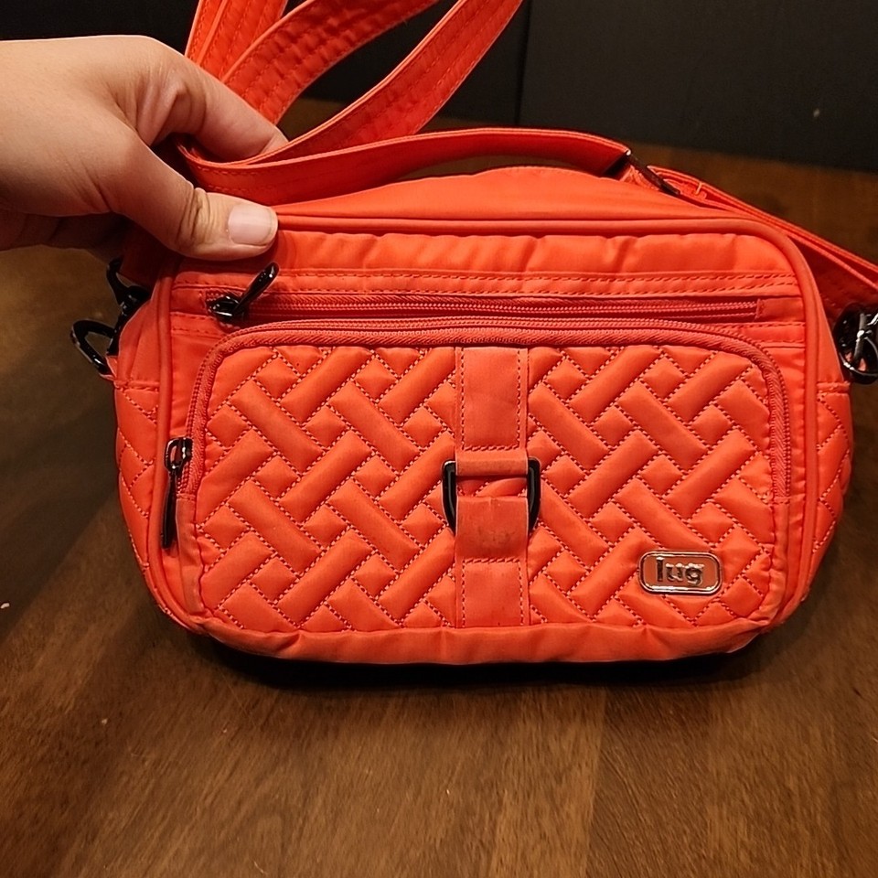 Lug Carousel Papaya Pink Coral Crossbody Handbag Purse Bag | eBay