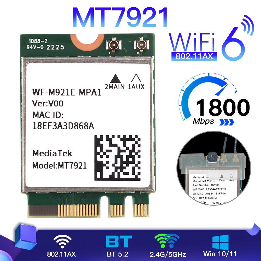 Wi Fi 6E Adapter MediaTek MT7921k 1800Mbps Tri Band 54 OFF wi-fi-6e-adapter-mediatek-mt7921k-1800mbps-tri-band-54-off