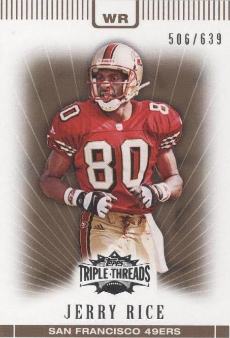 2007 Topps Triple Threads - Jerry Rice #95 Sepia /639 for sale online ...