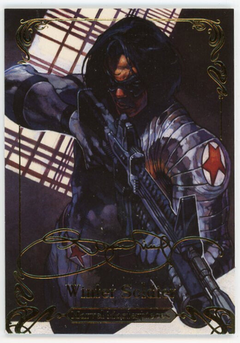 2018 Marvel Masterpieces GOLD FOIL SIGNATURE Winter Soldier #30 Simone ...