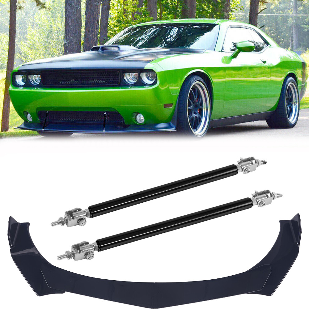 For Dodge Challenger SRT SXT RT Front Bumper Lip Spoiler Splitter w ...