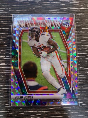 2021 Panini Mosaic Football Julio Jones Will to Win Silver Prizm WW14 ...