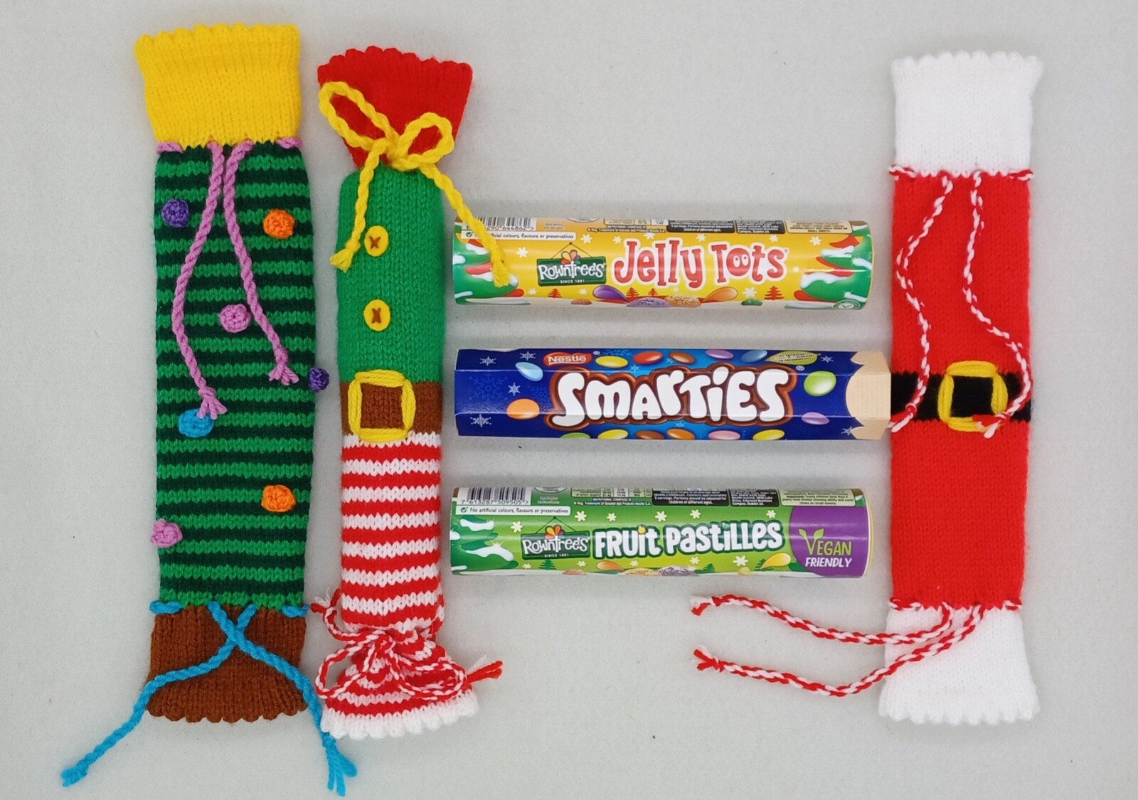 KNITTING PATTERN 🎄Christmas Cracker DK Smartie Tube SWEET TUBE EASY ...