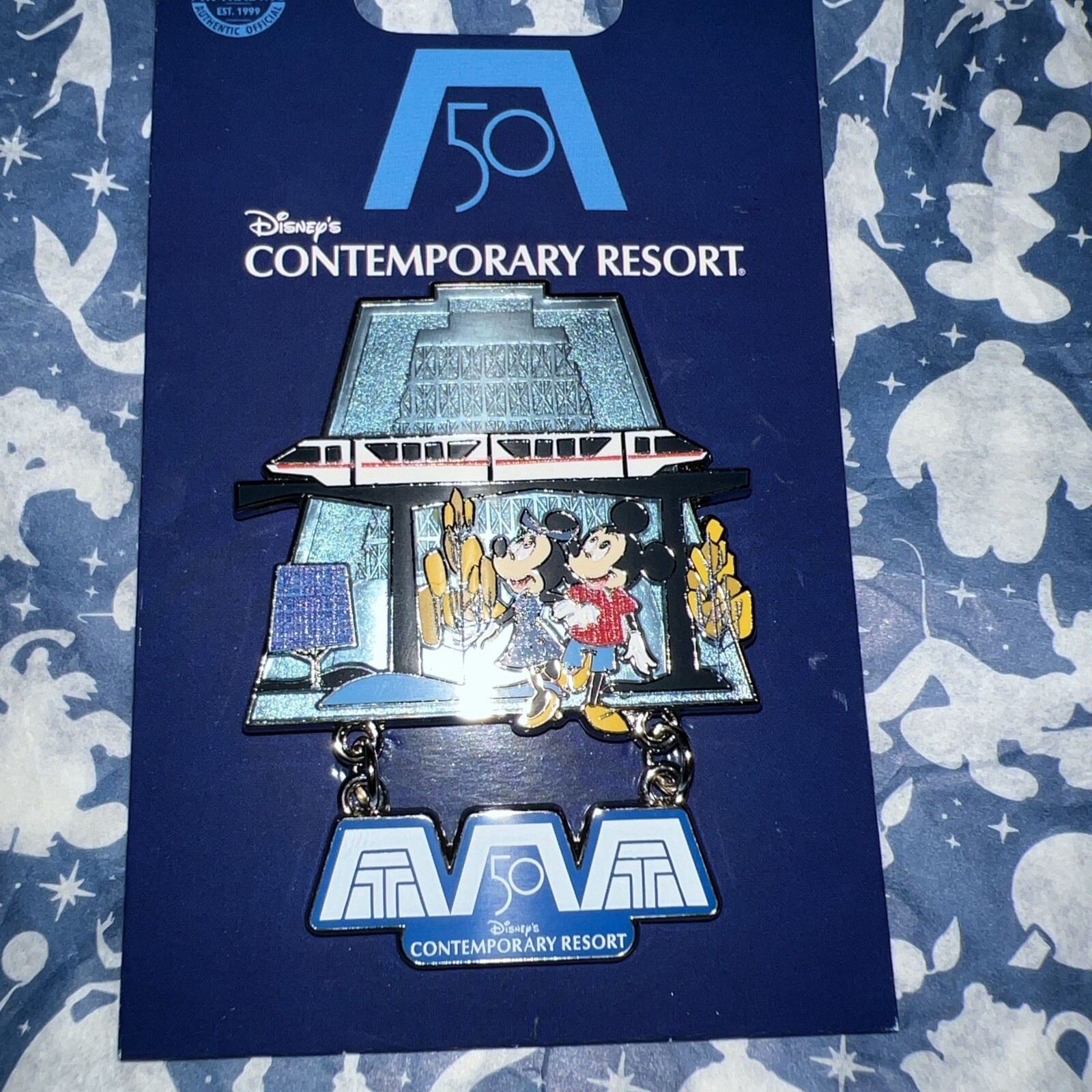 2021 WDW Contemporary Resort Pin - Disney World 50th Anniversary ...