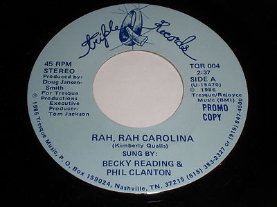 Becky Reading & Phil Clanton: Rah, Rah Carolina / (Same) 45 - Country ...