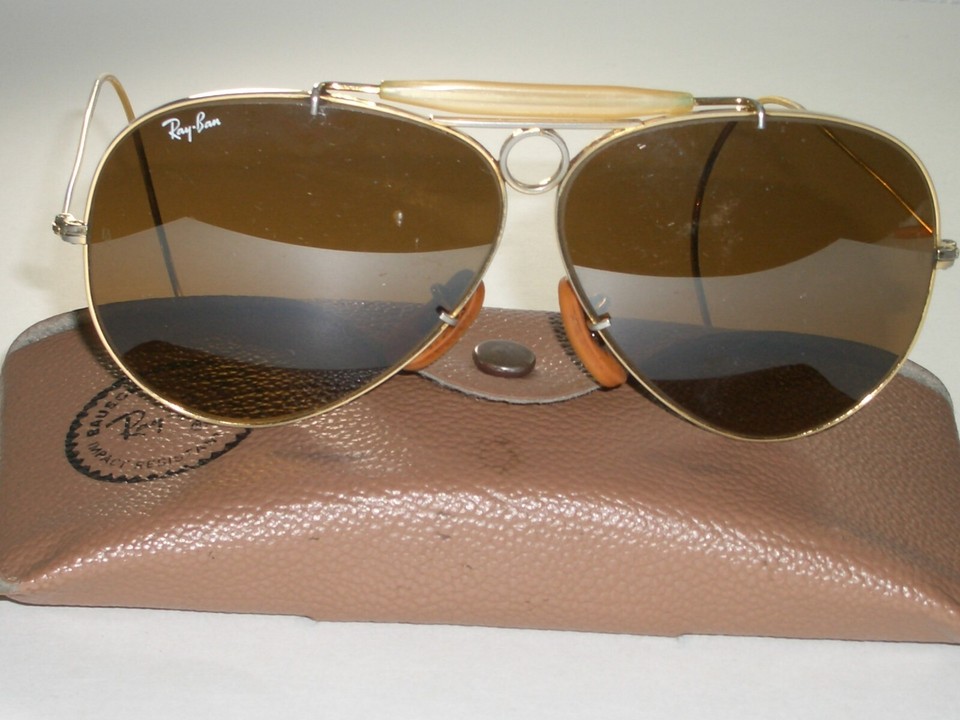 62MM VINTAGE B&L RAY-BAN B15 TOP GRADIENT GEP MIRROR SHOOTING AVIATOR ...