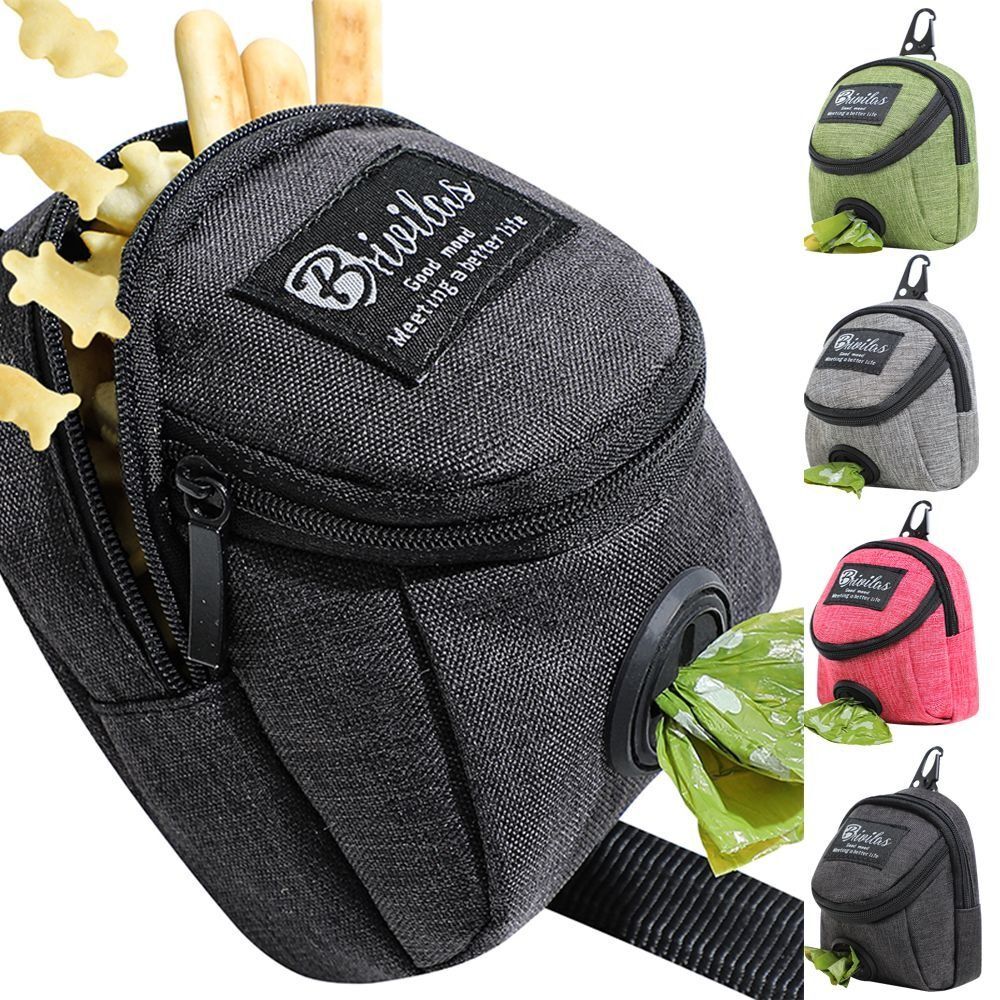 Snack Reward Dispenser Pet Dog Treat Pouch Dog Training Treat Bag Waist ...