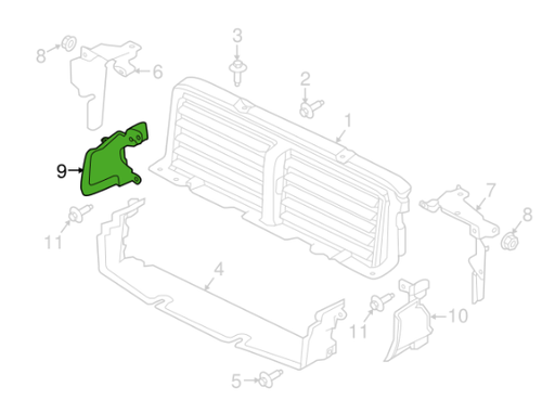 Jaguar XF X260 Luftkanalschutz vorne rechts T2H5921 NEUES ECHTES | eBay