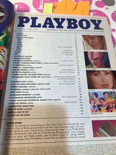 Playboy August 1995: The Girls of Radio, COVER: SHELLY JONES, RACHEL ...