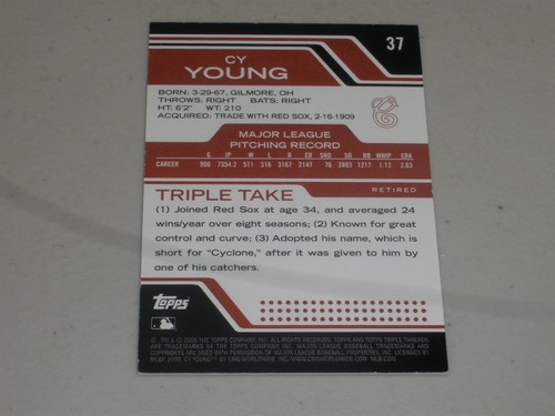 2008 Topps Triple Threads #37 Cy Young 1003/1350 | eBay